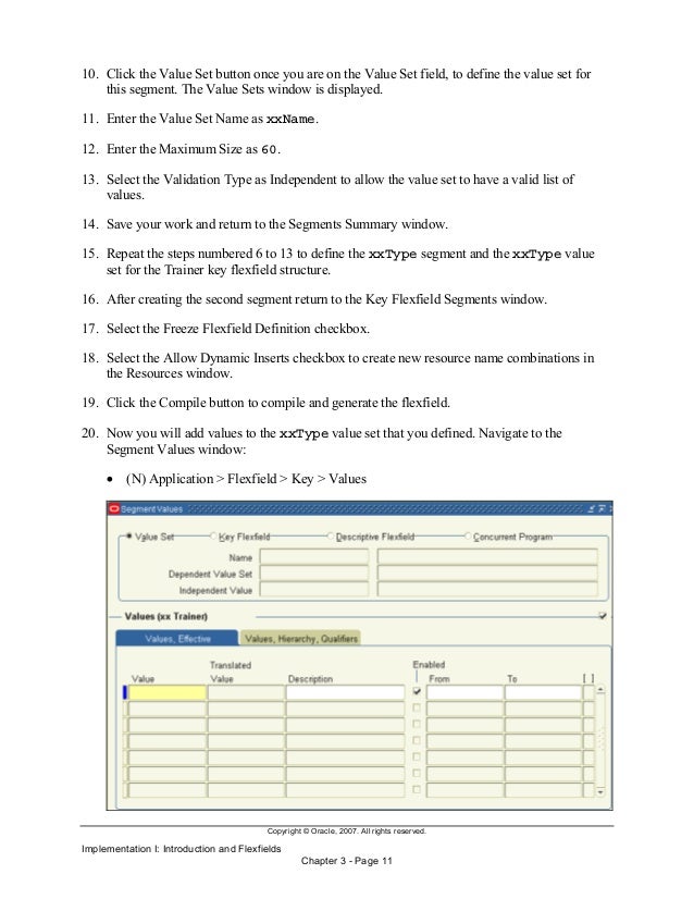 Oracle learning management