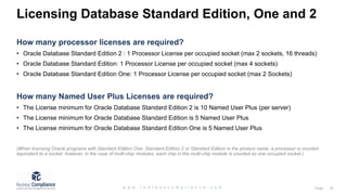 Oracle License Management - Basics | PPTX