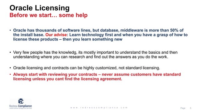 Oracle license management session -1 - may 2020 | PPTX