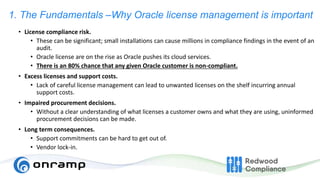 Insider Secrets to Oracle License Management | PPT