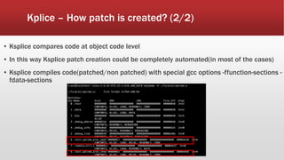 Ksplice - Keep your Database systems up to date with no downtime | PPT