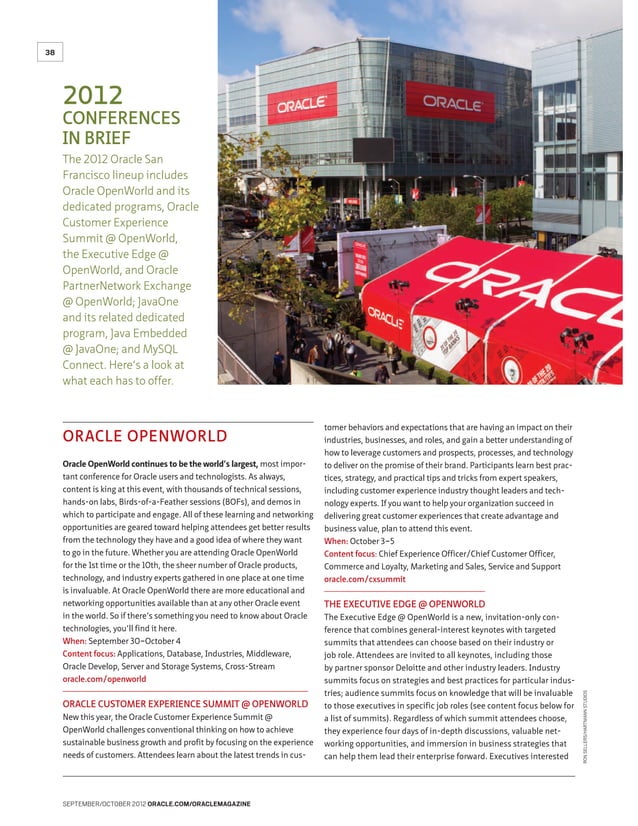 Oracle magazine 20120910 | PDF
