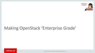 Oracle making openstack an enterprise grade solution | PDF