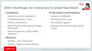 Oracle making openstack an enterprise grade solution | PDF