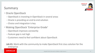Oracle making openstack an enterprise grade solution | PDF
