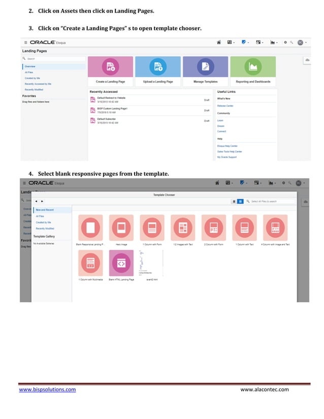 Oracle marketing cloud Designing landing pages in eloqua-converted | PDF