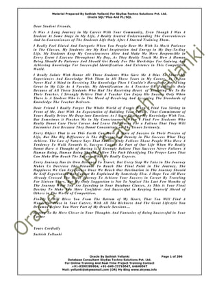 Oracle material (1) | PDF