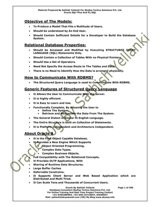 Oracle material (1) | PDF