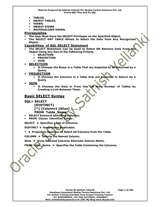 Oracle material (1) | PDF