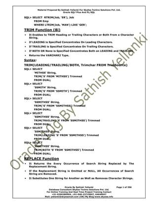 Oracle material (1) | PDF