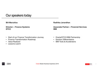 Creating a Single Global Finance Platform at DTCC with IBM Services | PPT
