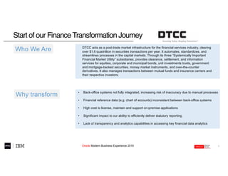 Creating a Single Global Finance Platform at DTCC with IBM Services | PPT