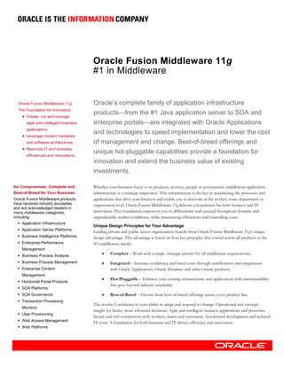 Oracle Middleware | PDF