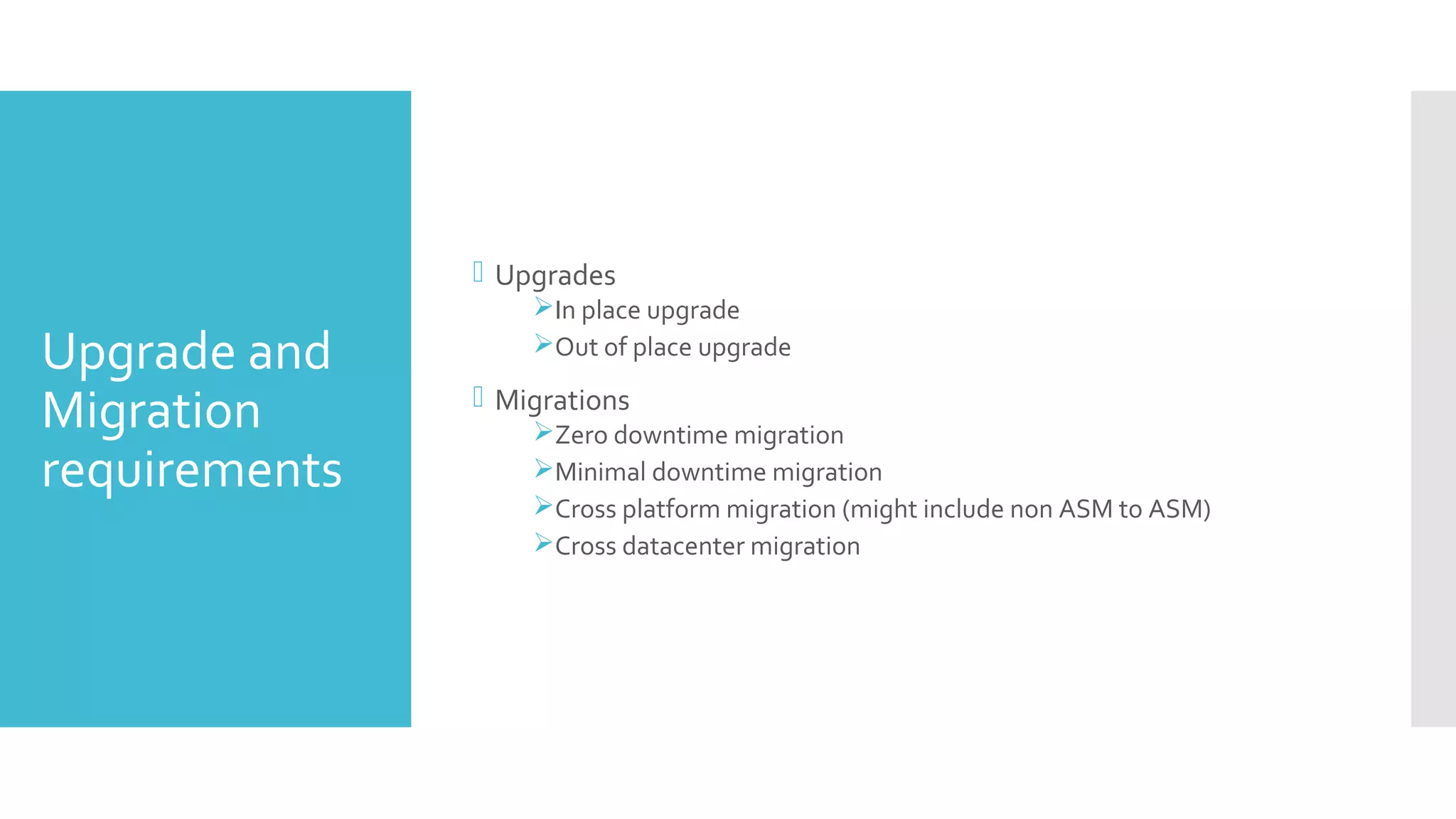 Oracle migrations and upgrades | PPT