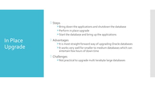 Oracle migrations and upgrades | PPT