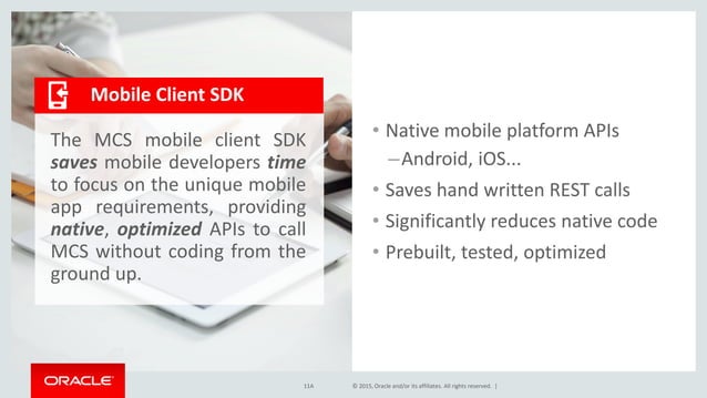 Oracle Mobile Cloud Service Ppt