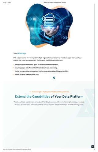 Oracle Modern Data Platform | Astute Business Solutions | PDF