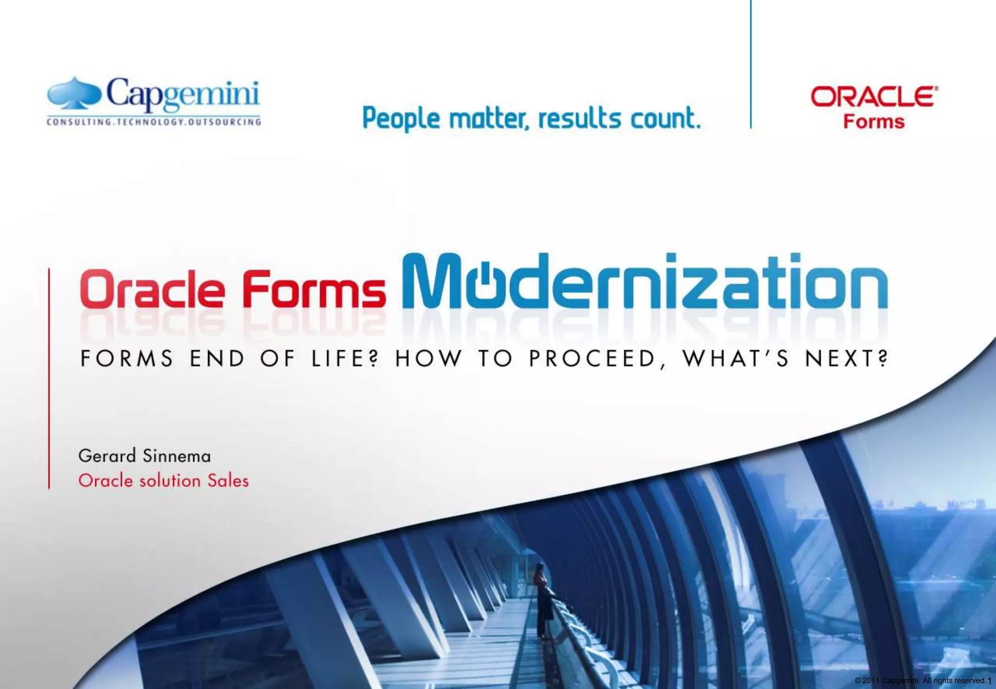 Capgemini's Oracle modernization offering | PPTX | Technology & Computing