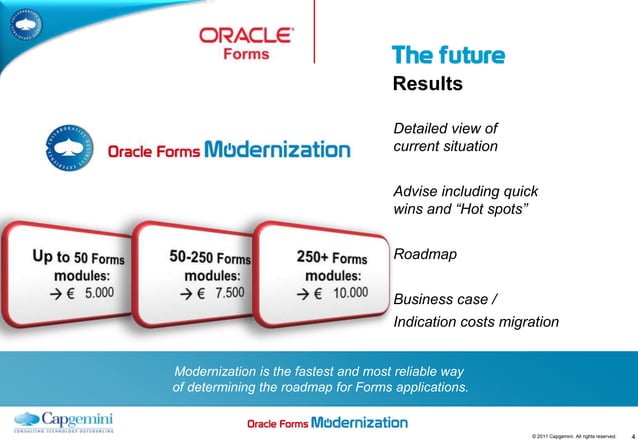 Capgemini's Oracle modernization offering | PPTX