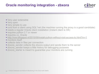 Monitoring Oracle Database Instances with Zabbix | PDF