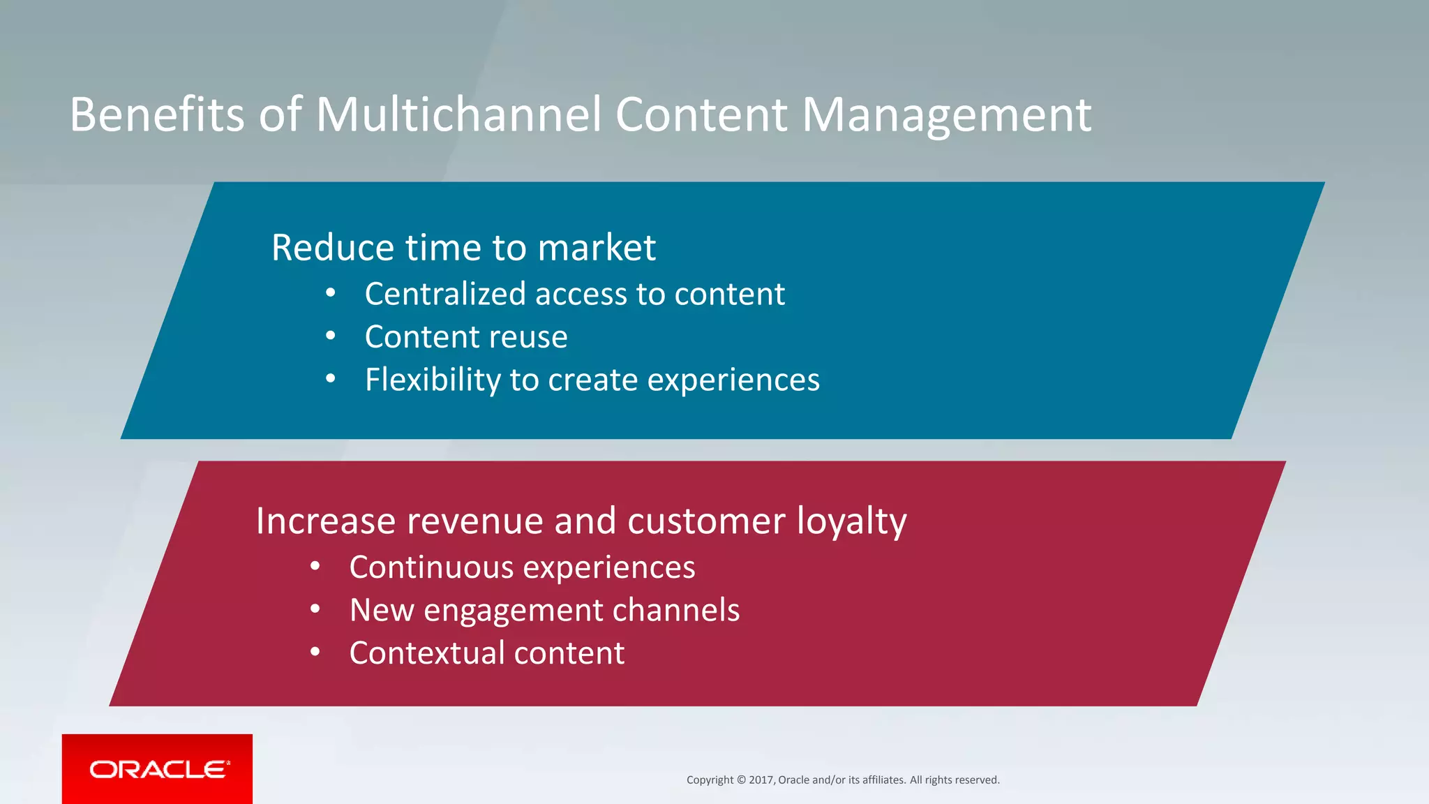 Oracle Multichannel Content Management | PPTX