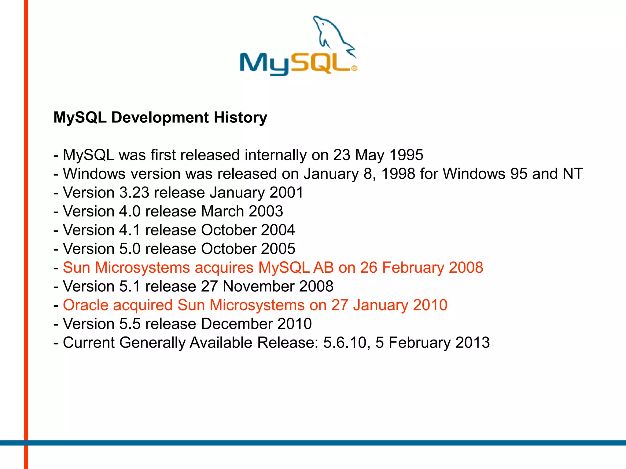 Oracle mysql comparison | PPT