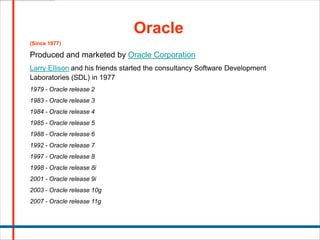 Oracle mysql comparison | PPTX