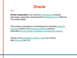 Oracle mysql comparison | PPTX