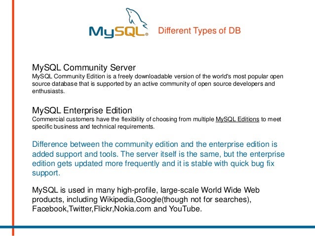 Oracle Mysql Comparison