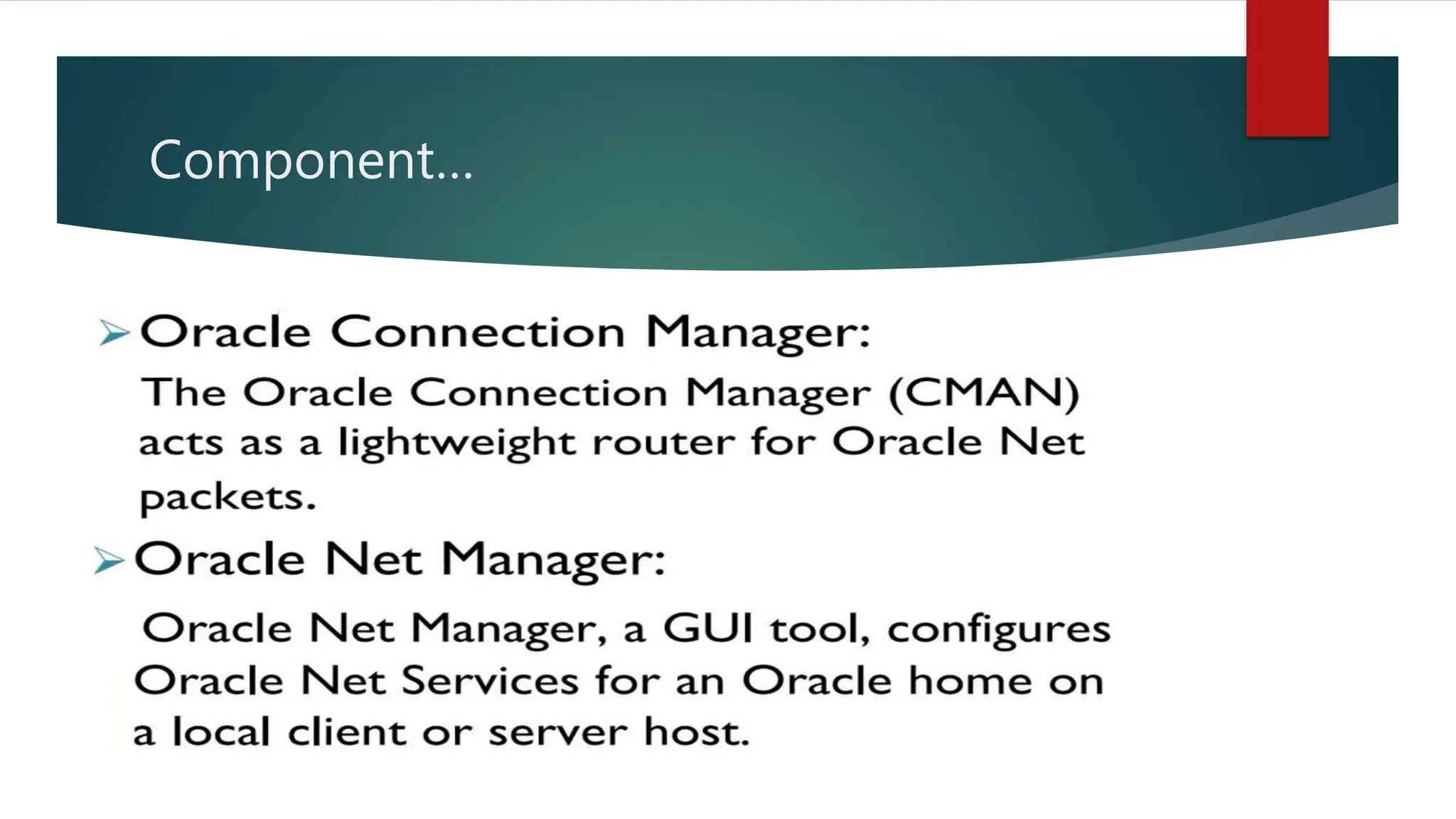 ORACLE NET ARCHITECTURE and Its Components.pptx