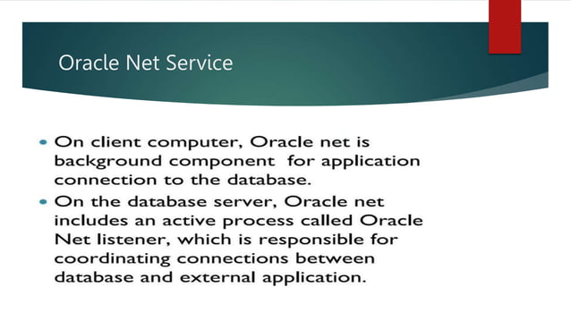 ORACLE NET ARCHITECTURE and Its Components.pptx
