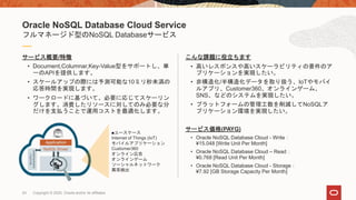 Oracle no sql database cloud service overview202007 | PPT