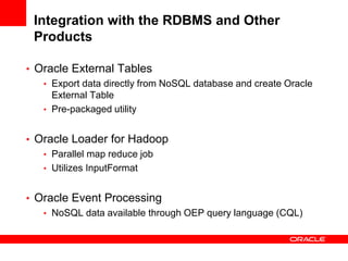 Oracle no sql overview brief | PDF