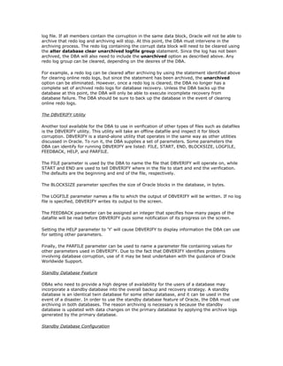 Oracle ocp backup exam | DOC | Databases | Computer Software and Applications