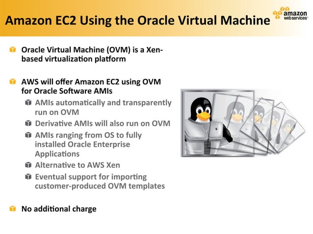 Oracle on aws overview sep 2011 | PPT