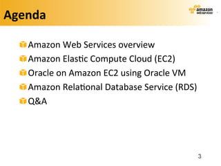 Oracle on aws overview sep 2011 | PPT