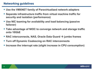 Oracle on vSphere best practices | PPTX