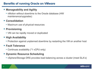 Oracle on vSphere best practices | PPTX