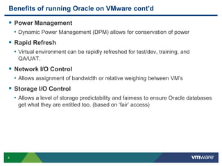 Oracle on vSphere best practices | PPTX