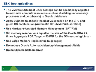 Oracle on vSphere best practices | PPTX