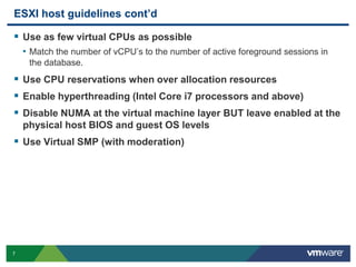 Oracle on vSphere best practices | PPTX