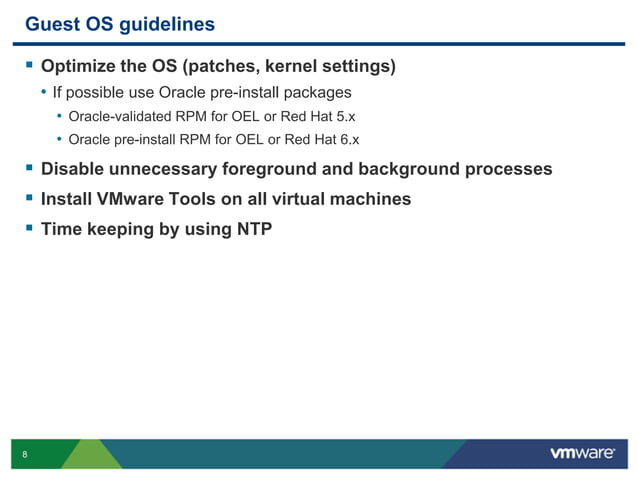 Oracle on vSphere best practices | PPTX