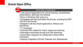 Oracle Open-Office and other freeware solutions for end-users - Tarvi ...