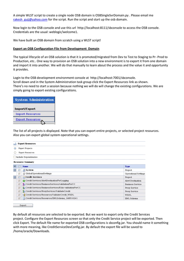 Oracle OSB Tutorial 3 | PDF