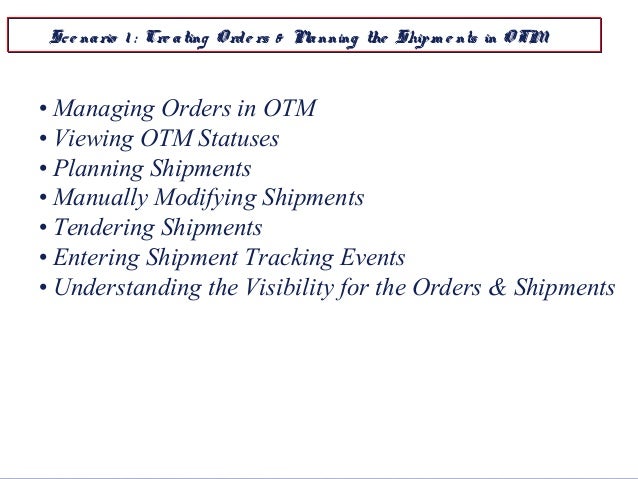 Oracle OTM Training | best Oracle Transportation Management Training