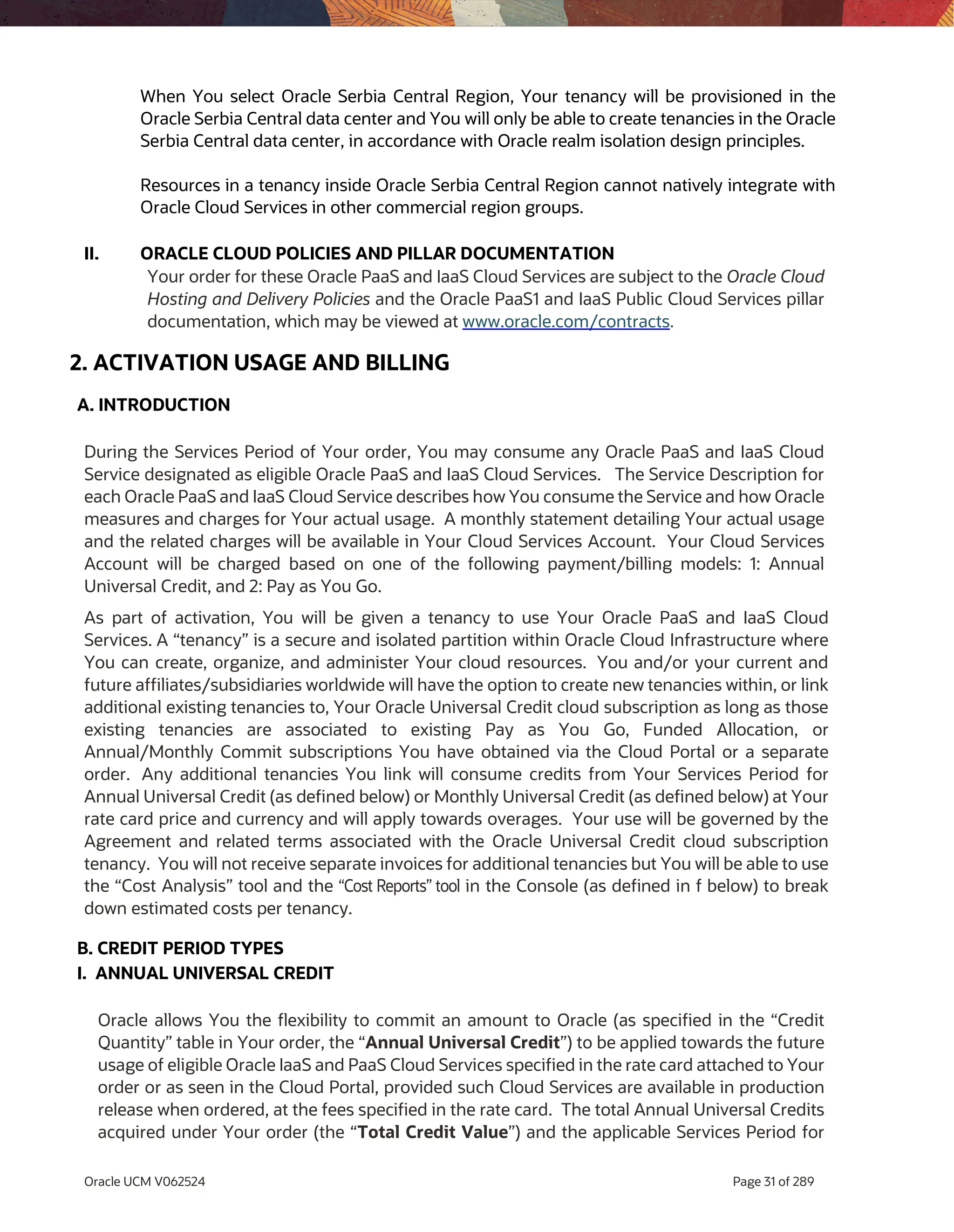 Oracle PaaS and IaaS Universal Credits Service Descriptions.pdf | Email ...
