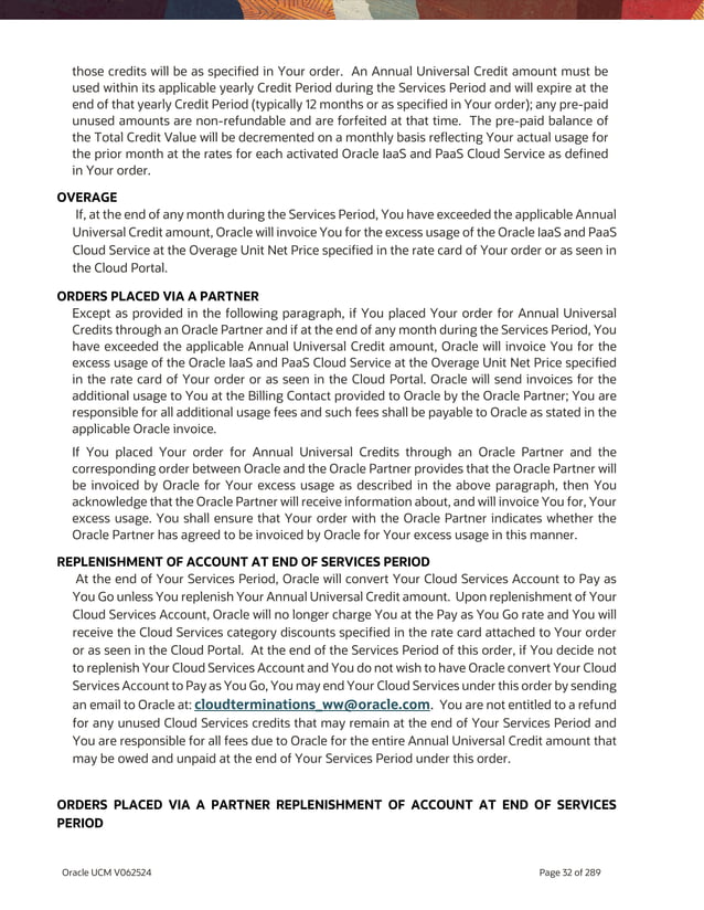 Oracle PaaS and IaaS Universal Credits Service Descriptions.pdf | Email ...