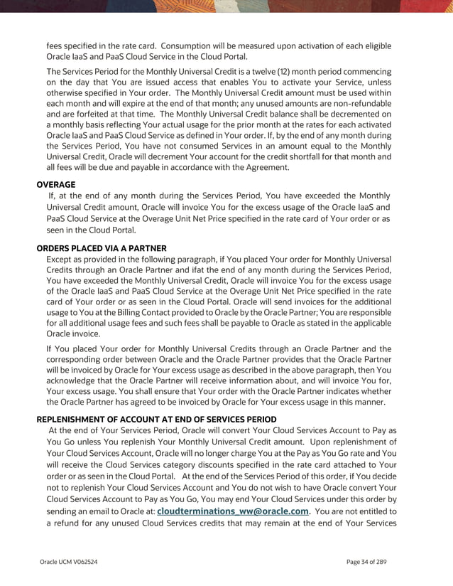 Oracle PaaS and IaaS Universal Credits Service Descriptions.pdf | Email ...