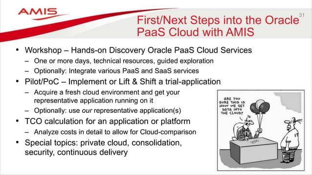 Oracle PaaS Cloud Preview Event | PPT