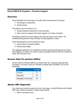 Oracle payables proactive troubleshooting | PDF